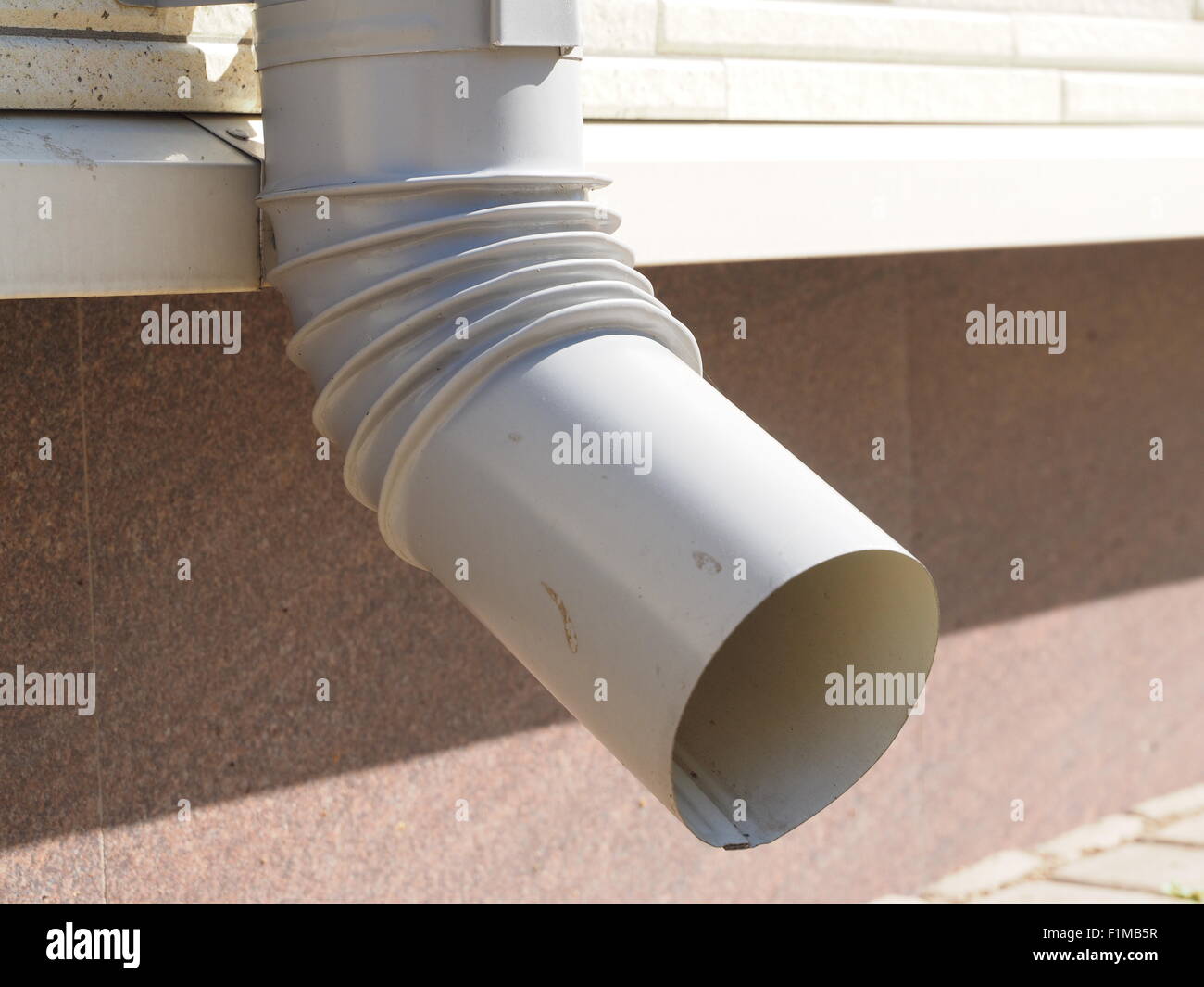 rainwater pipe in the house Stock Photo - Alamy