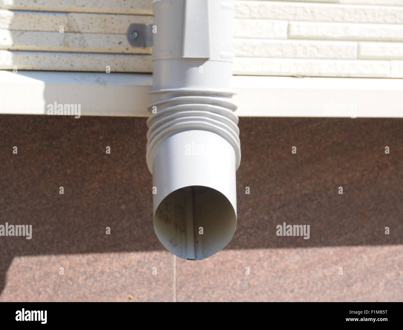 rainwater pipe in the house Stock Photo - Alamy