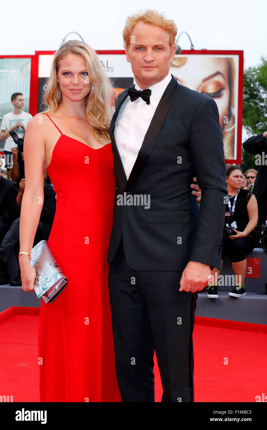Jason Clarke and guest attending the opening night with the 'Everest ...