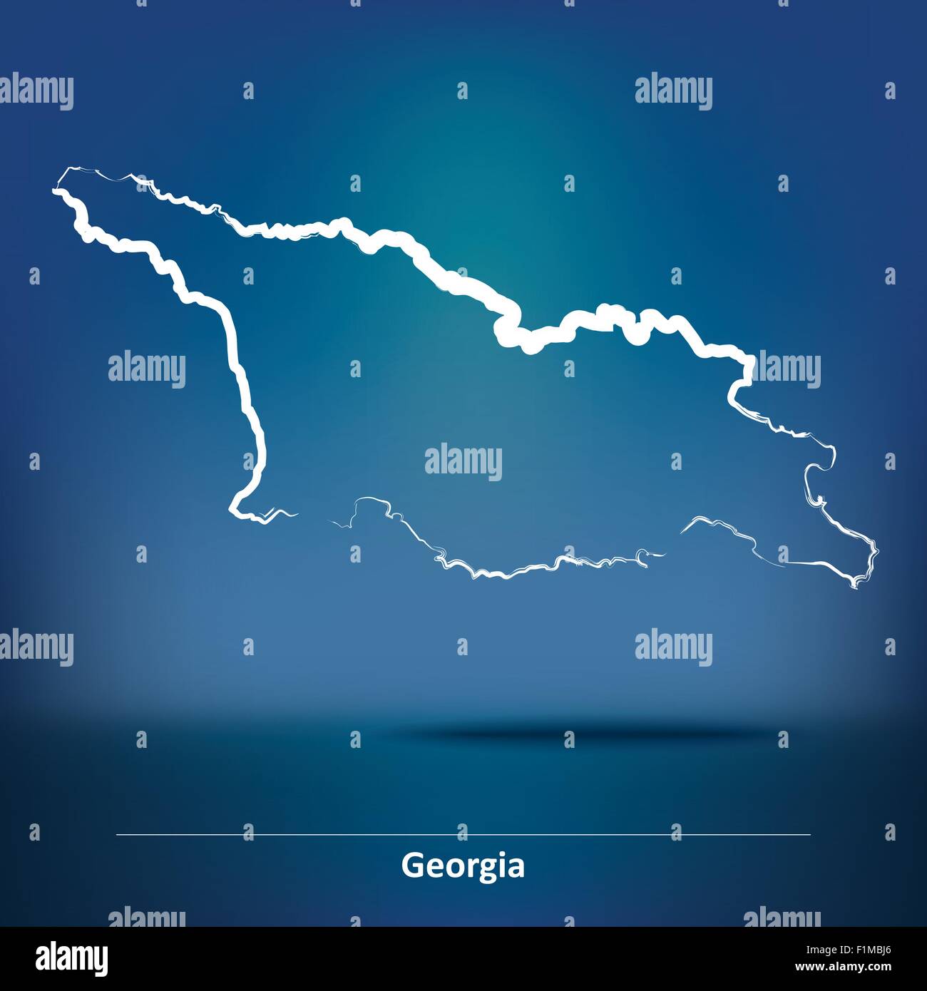 Country georgia map vector vectors hi-res stock photography and images ...