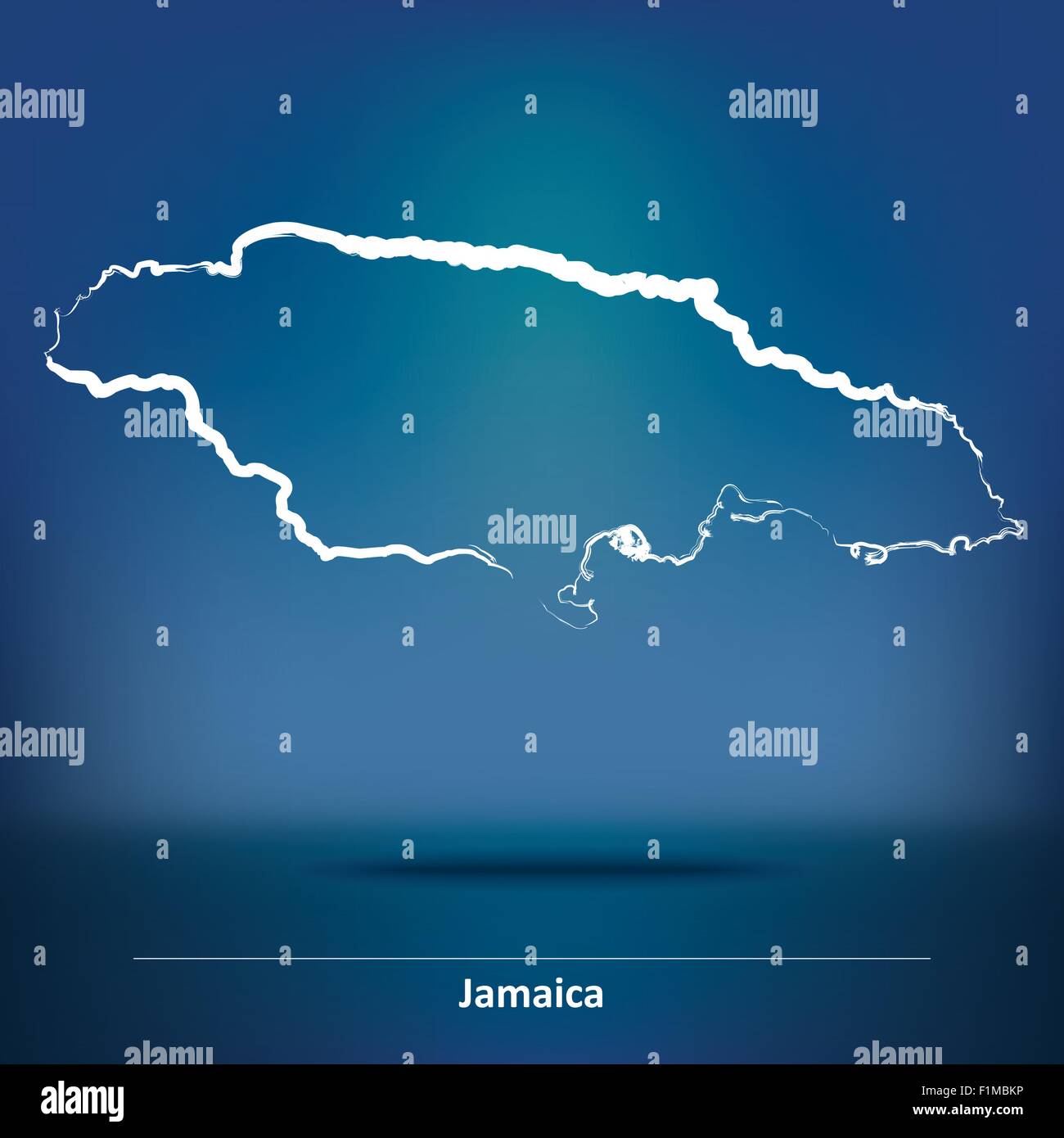Jamaican map hi-res stock photography and images - Alamy