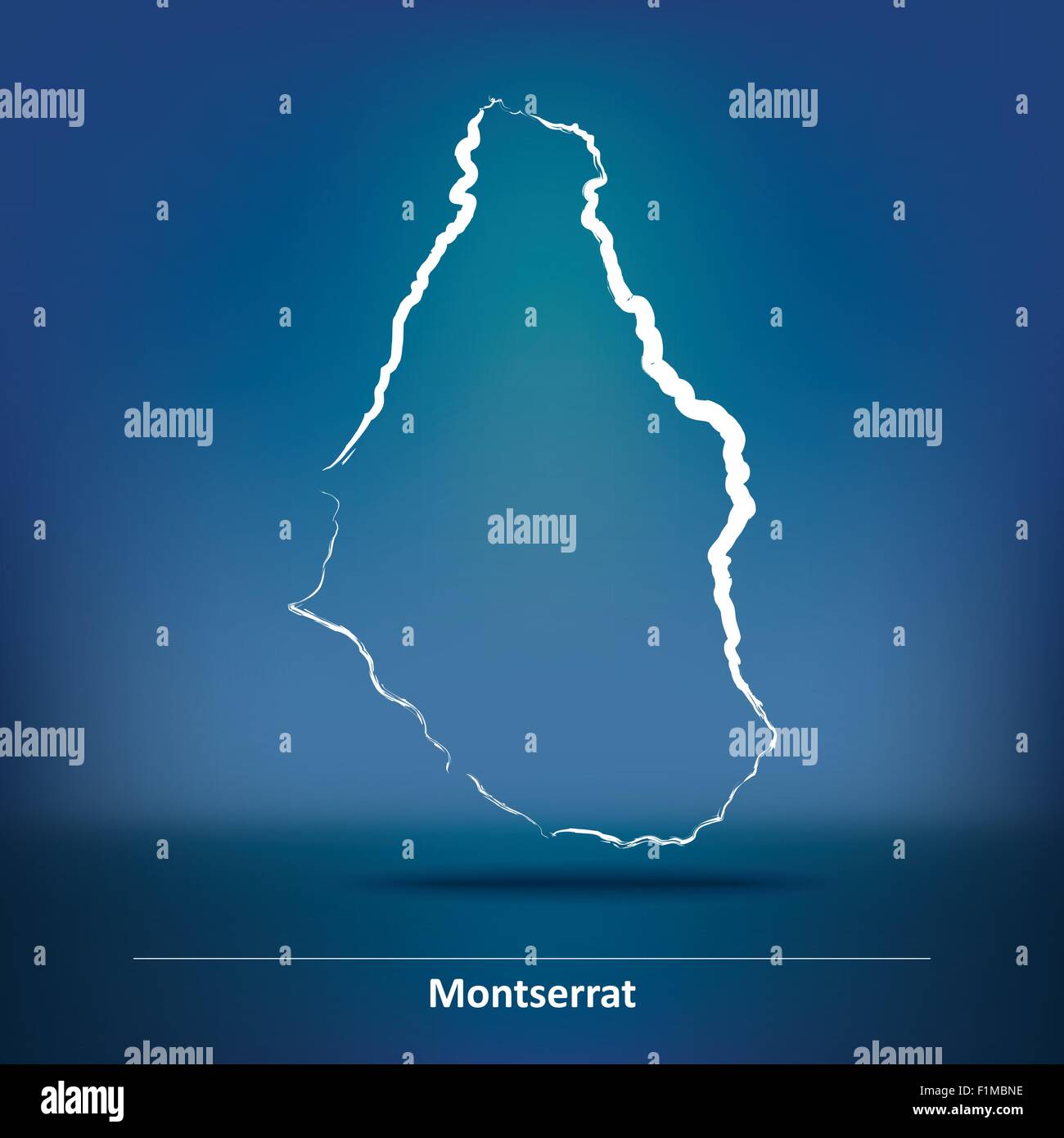 Map of montserrat hi-res stock photography and images - Alamy