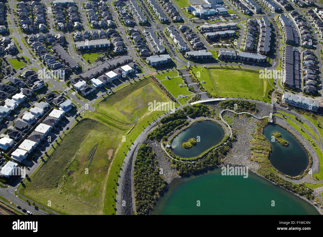 Maungarei Springs Wetland, Stonefields housing development, Mount ...