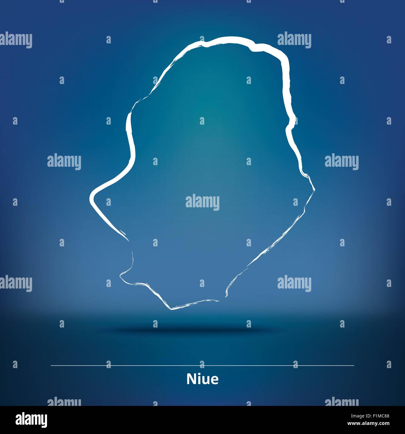 Doodle Map of Niue - vector illustration Stock Vector Image & Art - Alamy