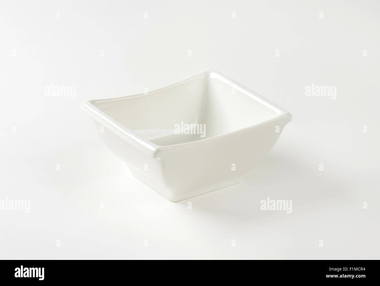 white square bowl on white background Stock Photo - Alamy