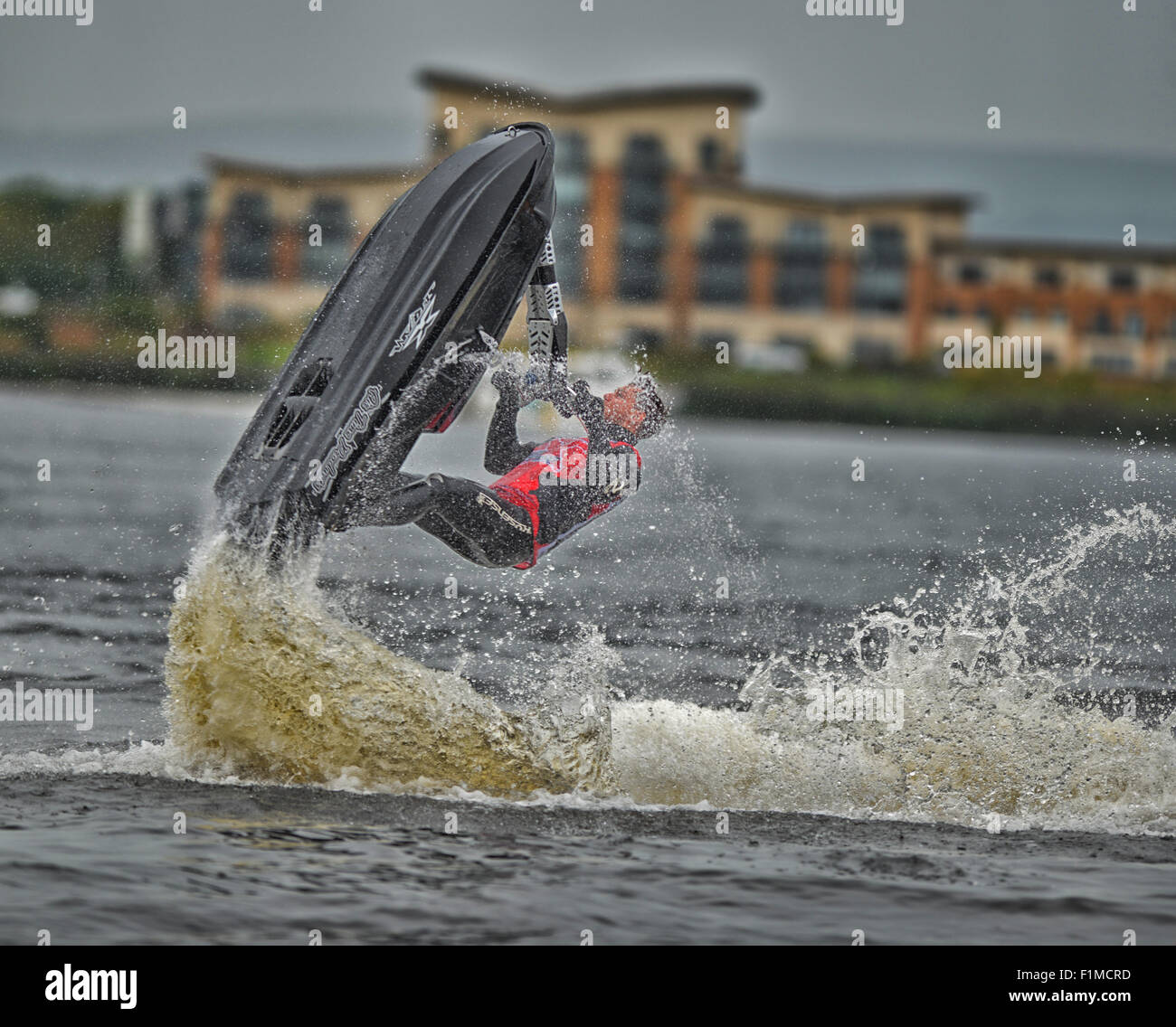 Jet ski take off Stock Photo - Alamy