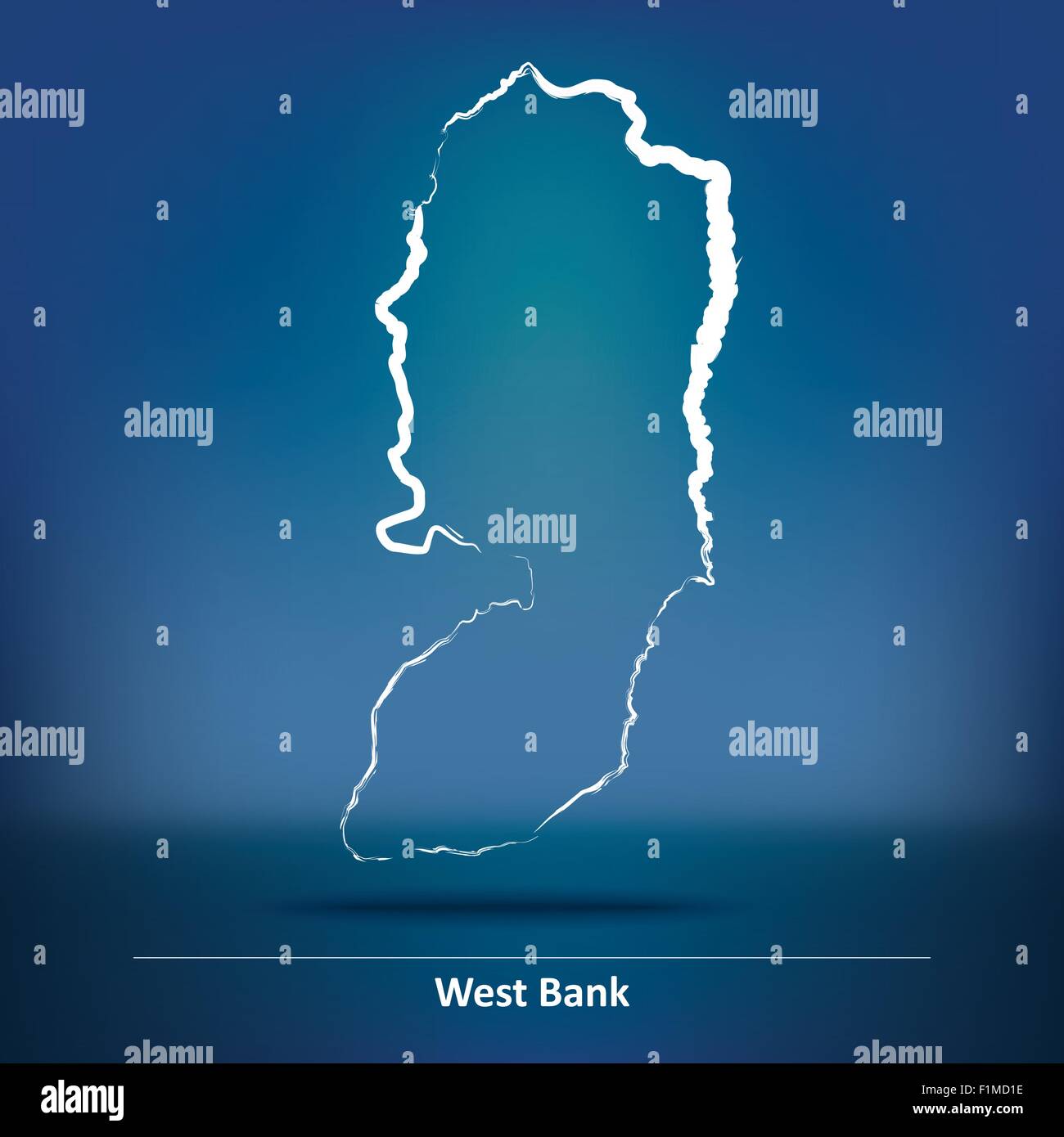 Map of west bank hi-res stock photography and images - Alamy