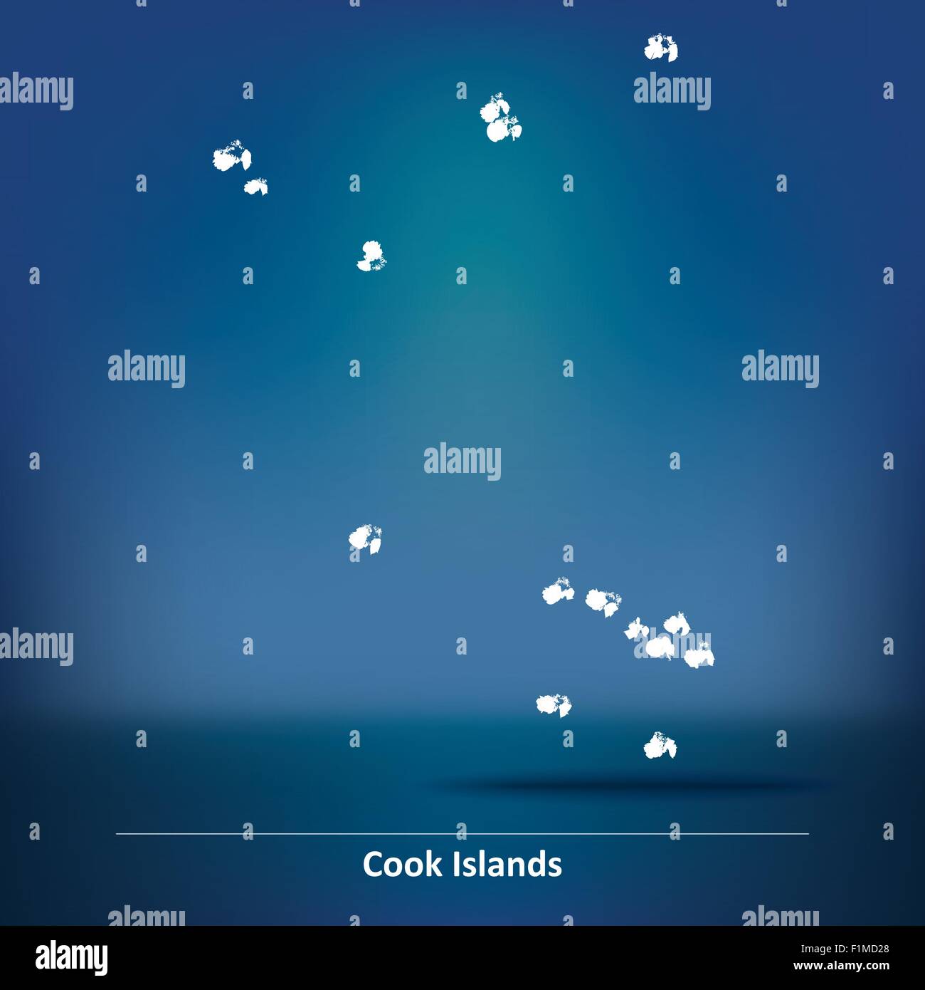 Cook vector map Stock Vector Images - Alamy