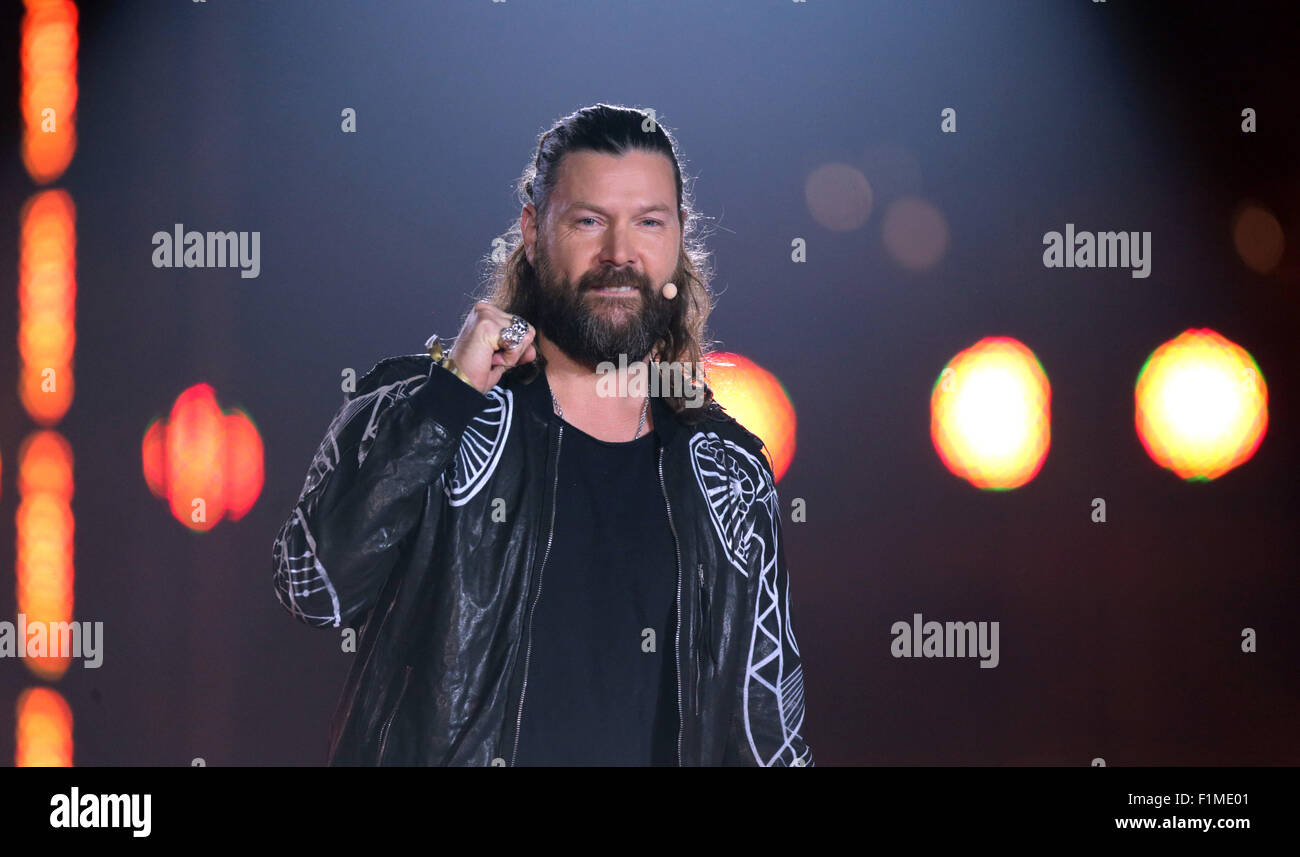 Hamburg, Germany. 03rd Sep, 2015. Singer Rea Garvey attends the German ...