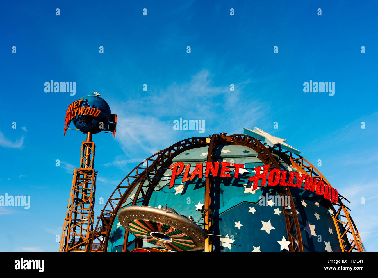 Exterior of the Planet Hollywood Restaurant in Orlando, Florida Stock ...