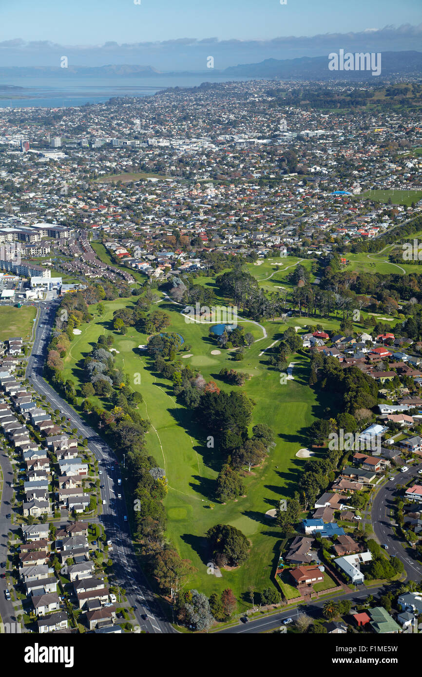 Remuera Golf Course, Auckland, North Island, New Zealand - aerial Stock ...