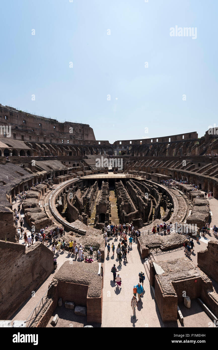 Rome. Italy. Inside the Roman Colosseum Stock Photo - Alamy