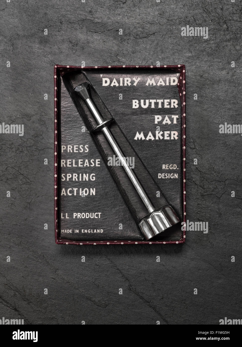 Vintage Dairy Maid Butter Pat Maker Stock Photo - Alamy