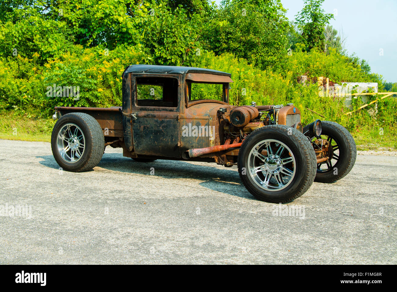 1930 Plymouth Sedan Rat Rod on pavement Stock Photo - Alamy
