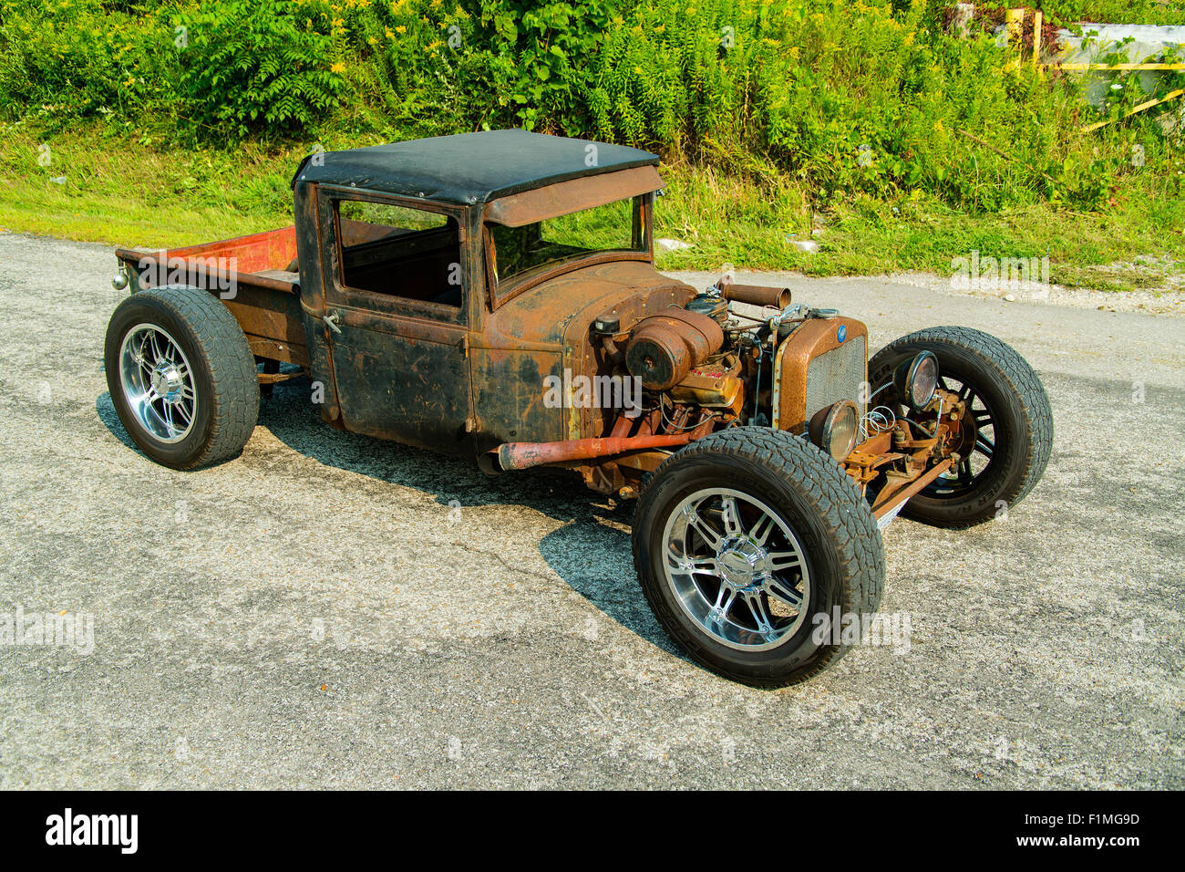 1930 Plymouth Sedan Rat Rod on pavement Stock Photo - Alamy