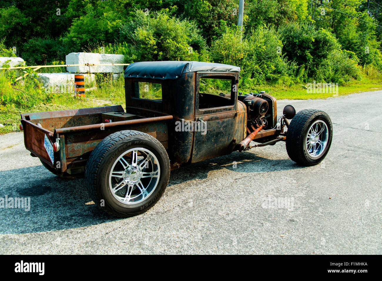 1930 Plymouth Sedan Rat Rod on pavement Stock Photo - Alamy