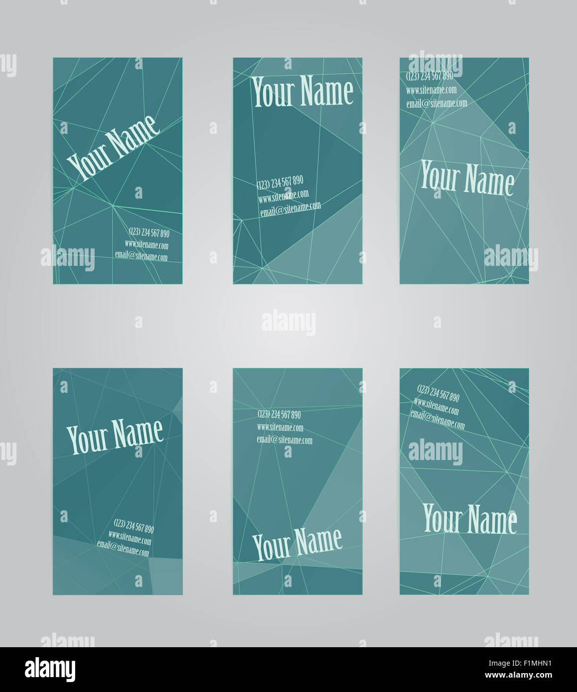 Six cards in color hi-res stock photography and images - Alamy