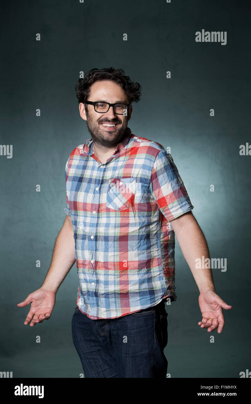 Tim Clare, the British author and musician, at the Edinburgh ...