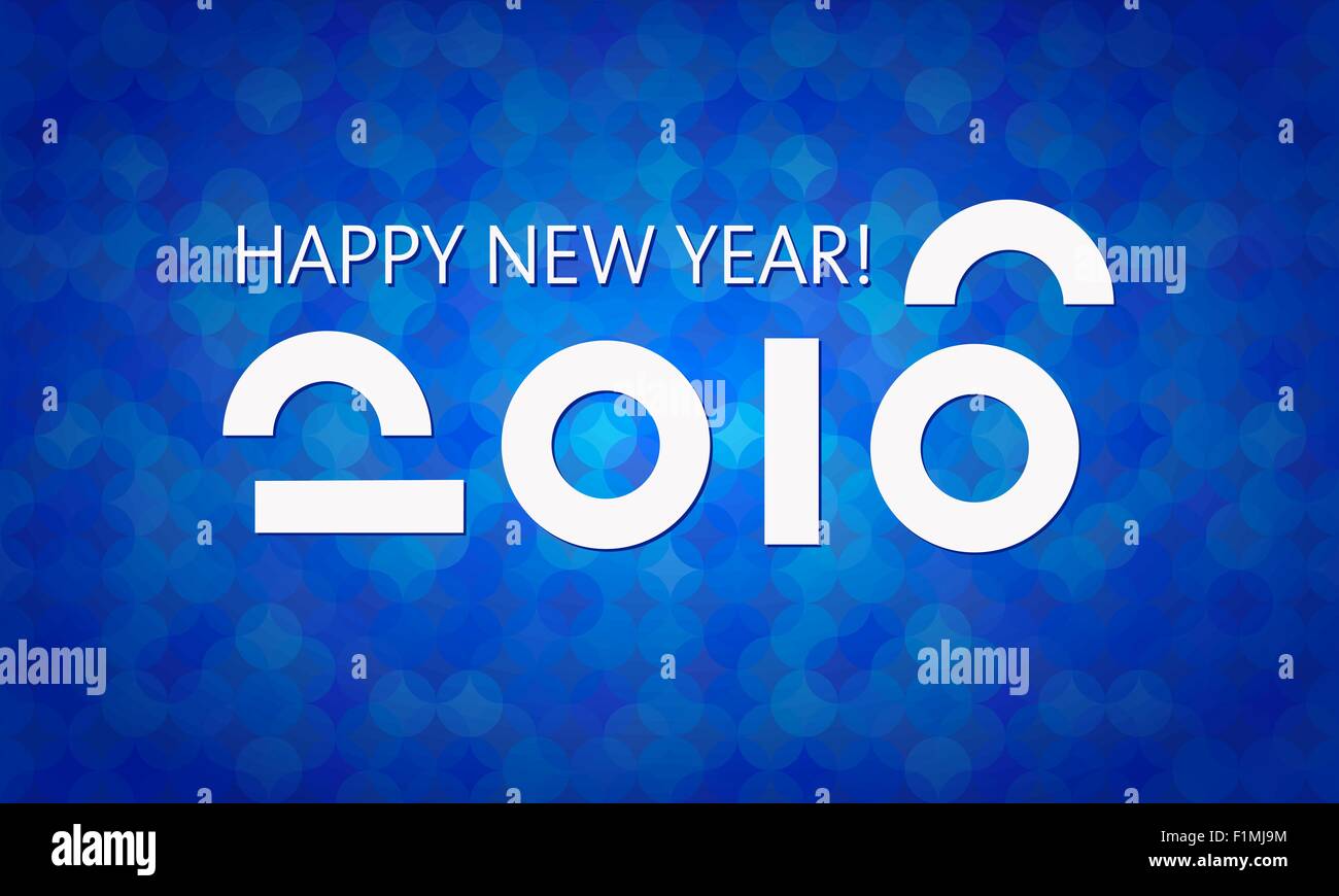 Blue 2016 New Year Vector Banner Stock Vector Image & Art - Alamy
