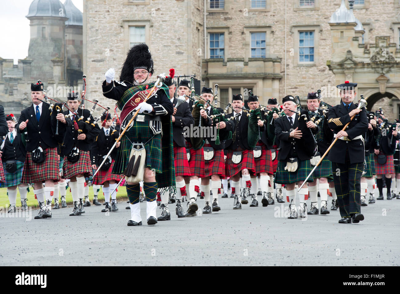 Massed Pipe bands at Floors castle. Kelso, Scotland Stock Photo - Alamy Massed Pipe bands at Floors castle. Kelso, Scotland Stock Photo - Alamy