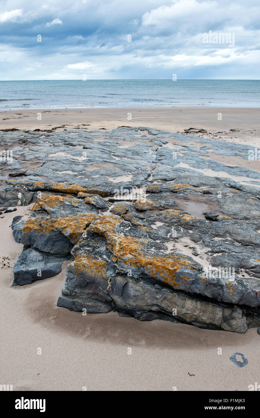 Beach Rock. Northumberland, England Stock Photo - Alamy