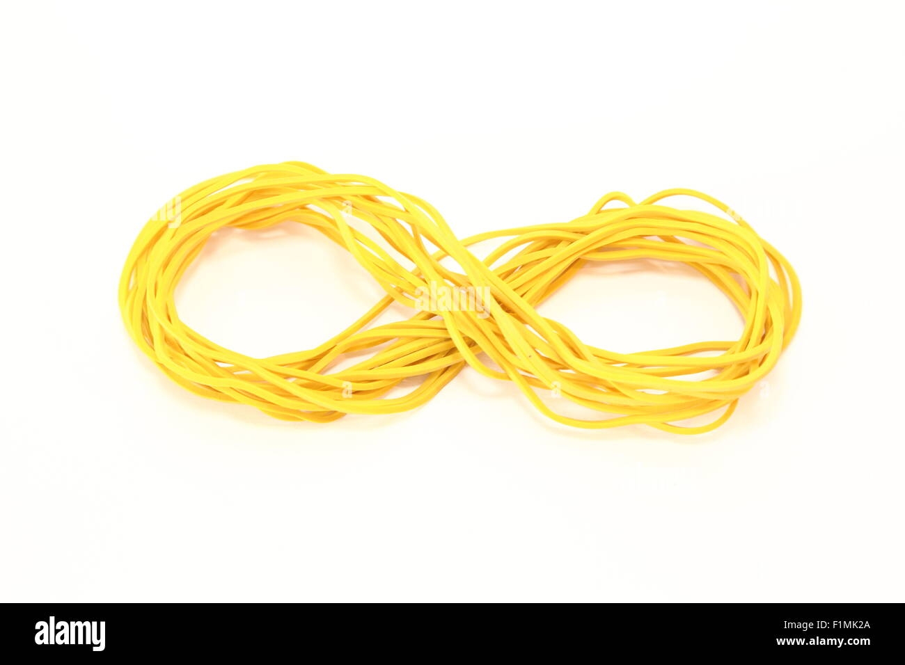 Several rubber bands isolated on white background Stock Photo - Alamy