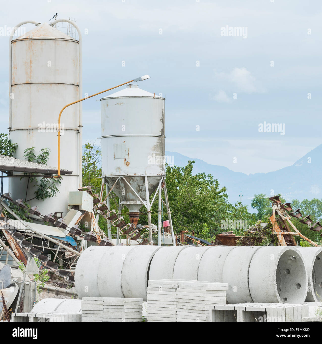 Precast concrete well rings hi-res stock photography and images - Alamy