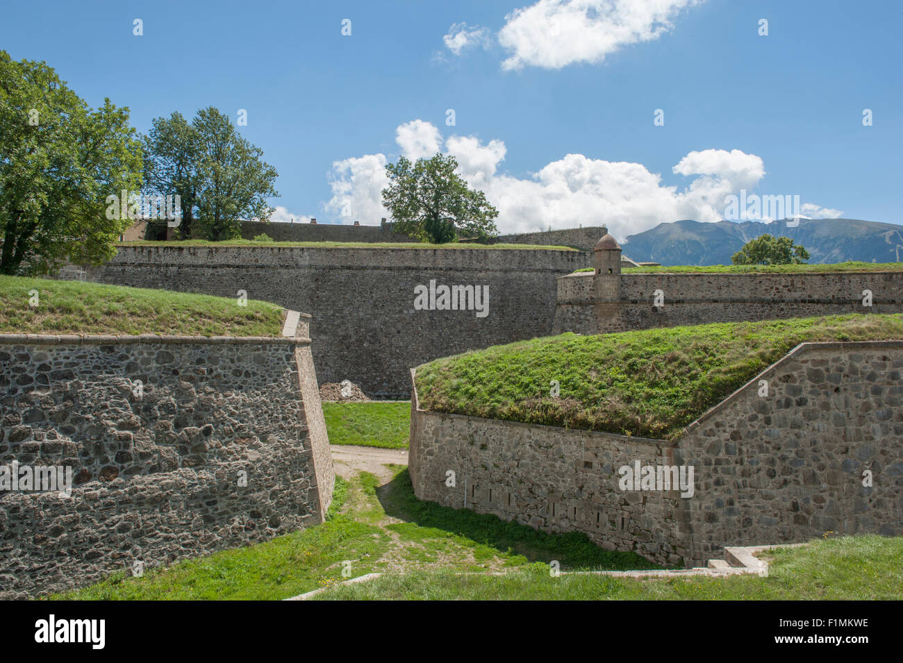 The world heritage citadel of Vauban 's fortifications at Mont-Louis ...