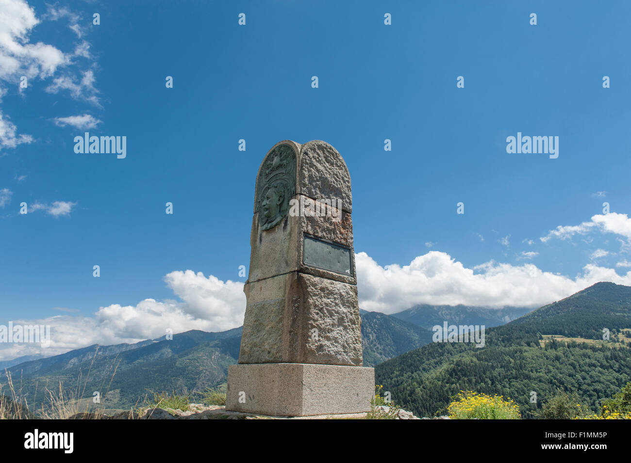 Monument commemorating the engineer Gisclard, father of the suspension ...