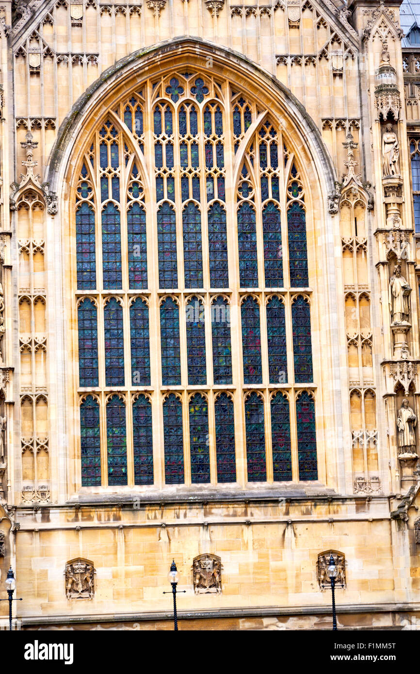 in london old historical parliament glass window structure and sky ...