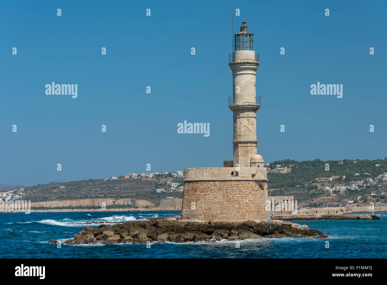 The lighthouse of Chania Stock Photo - Alamy