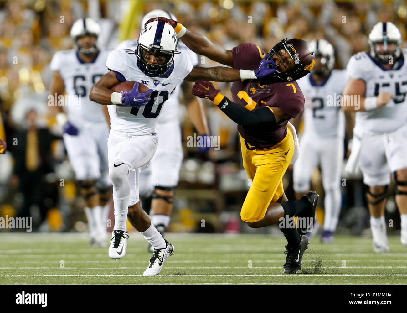 Minneapolis, Minnesota, USA. 03rd Sep, 2015. TCU Horned Frogs wide ...
