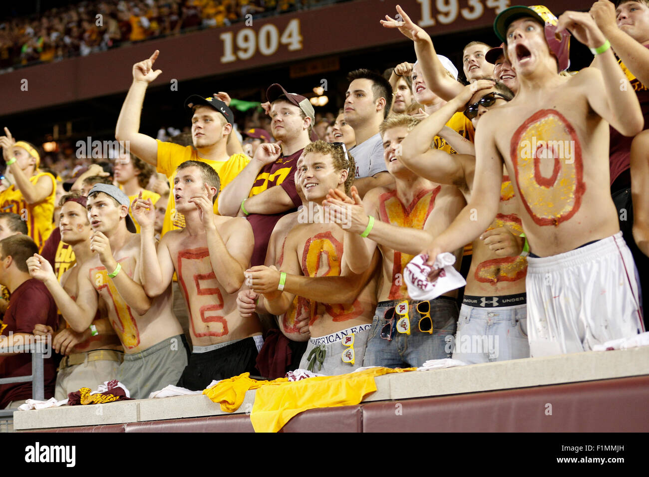 Minneapolis, Minnesota, USA. 03rd Sep, 2015. Minnesota Golden Gophers ...