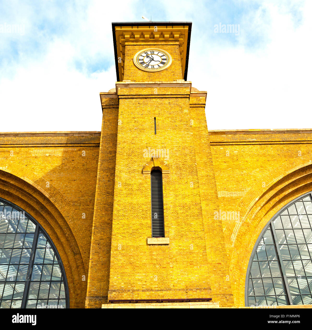 old architecture in london england windows and brick exterior wall ...