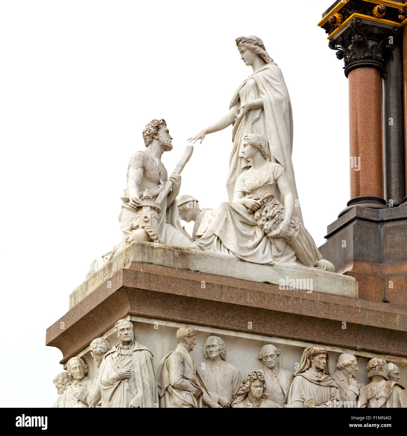 albert monument in london england kingdome and old construction Stock ...