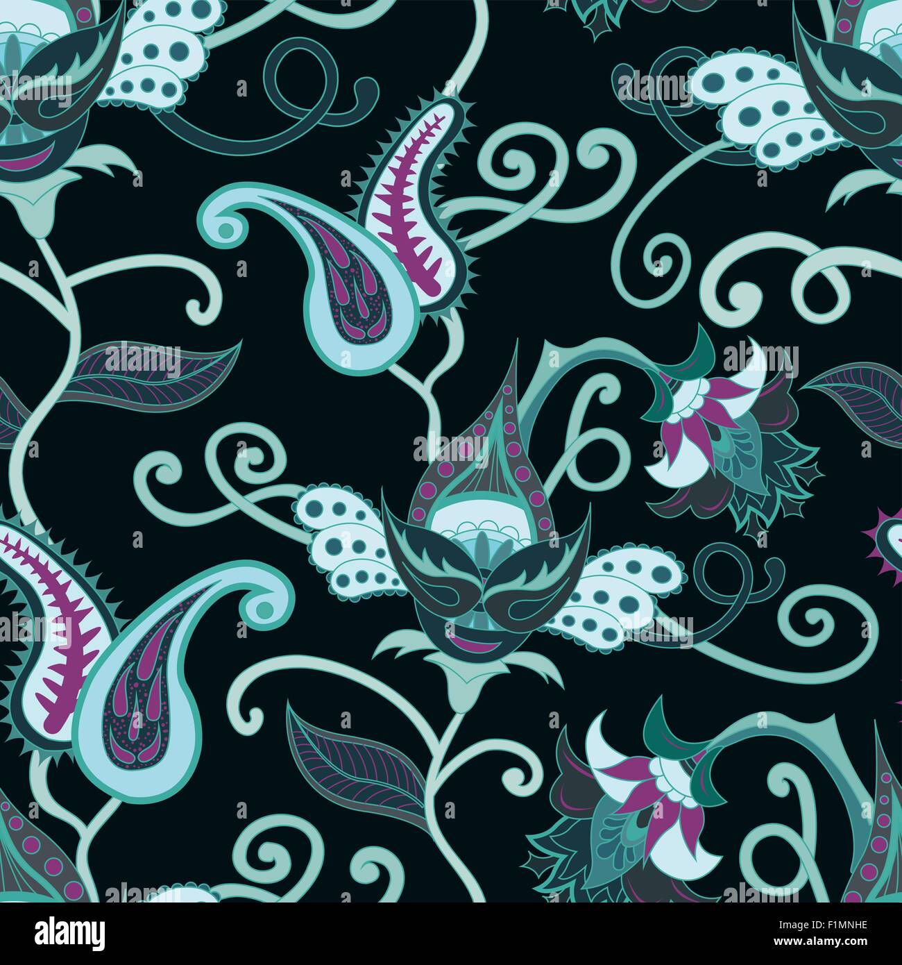 Vector Paisley Indian Ornament Stock Vector Image And Art Alamy