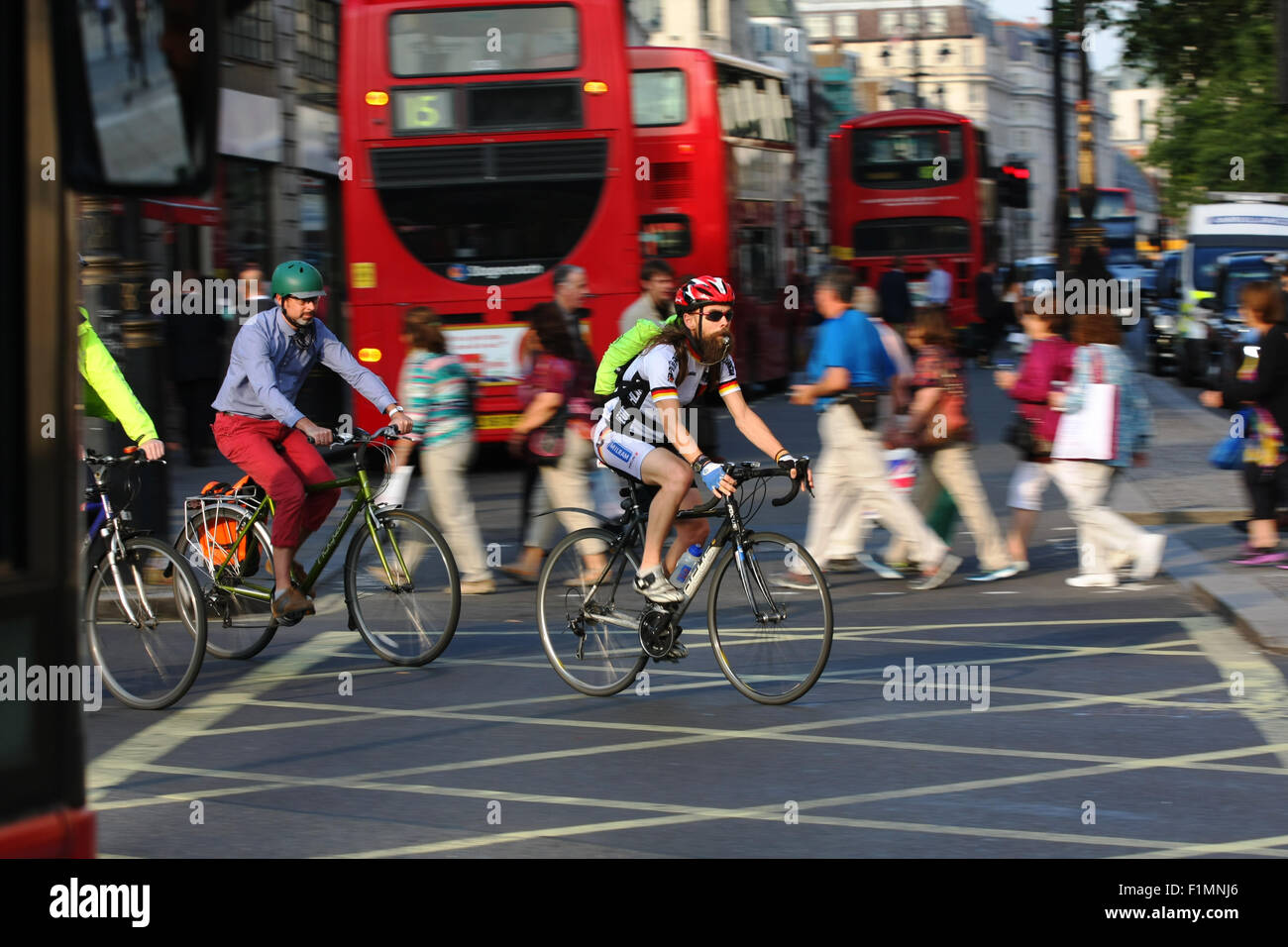Road junction cycle crossing hi-res stock photography and images - Alamy