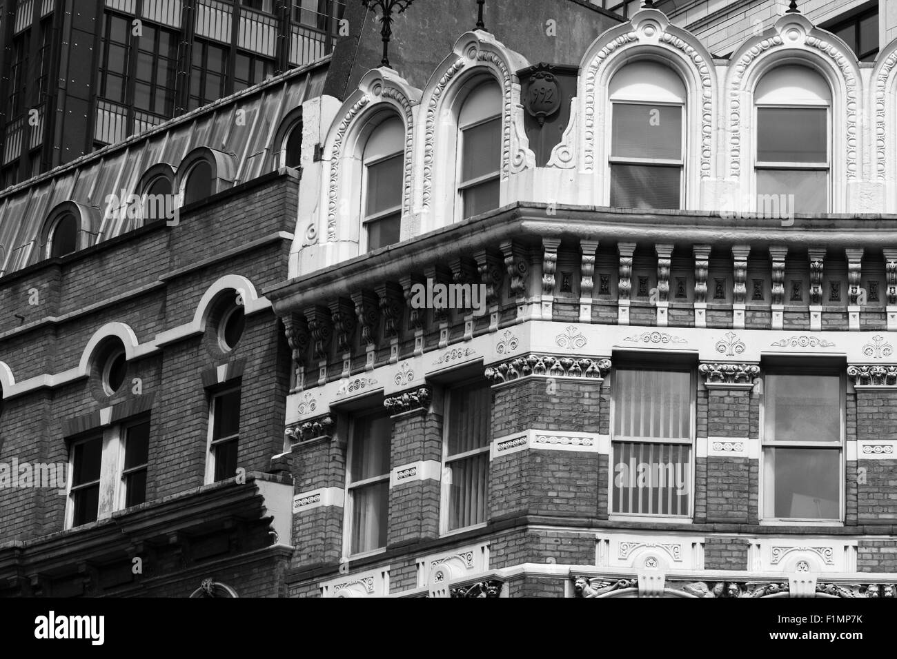 Details on buildings around Ludgate Circus, London, England Stock Photo ...