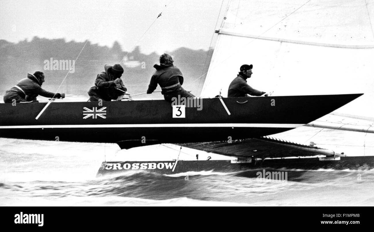 AJAXNETPHOTO-2ND OCTOBER, 1975.WEYMOUTH, ENGLAND-CROSSBOW 1- SPEED ...