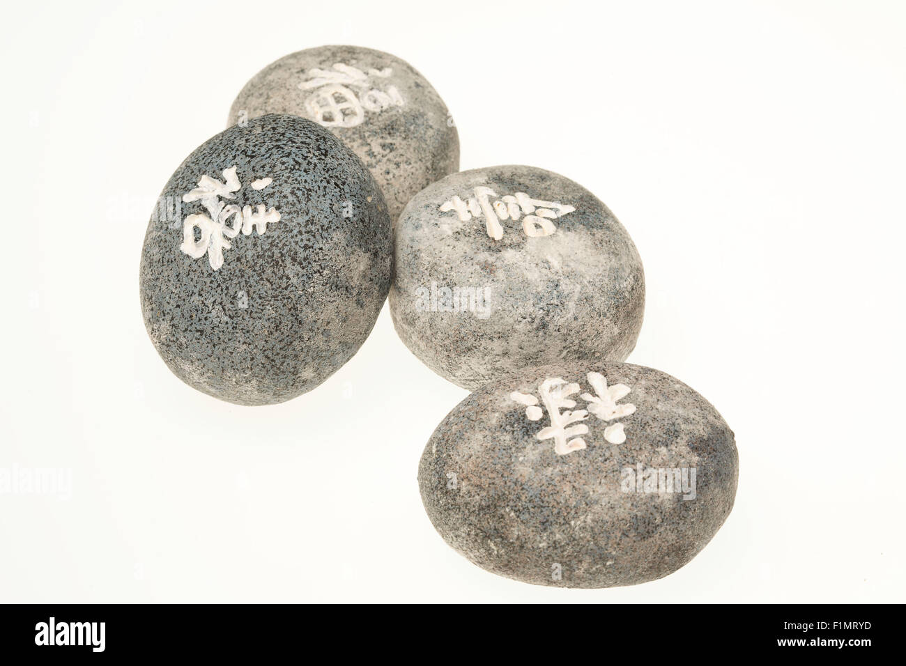 Japanese healing stones, Feng Shui Stones Stock Photo - Alamy