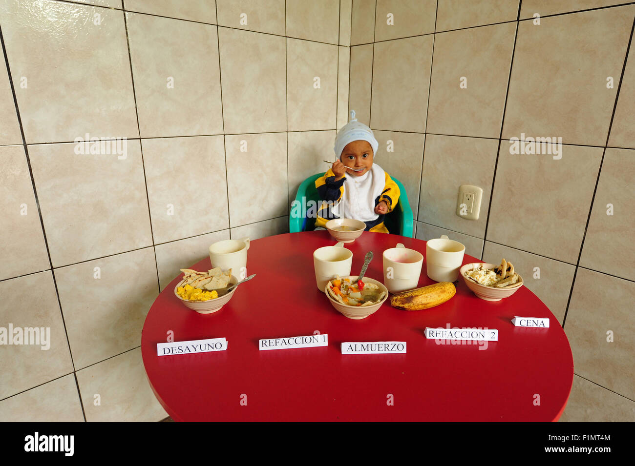 Guatemala, Rabinal, little boy eating 5 meals (Jorge Gabriel Co 1 year ...