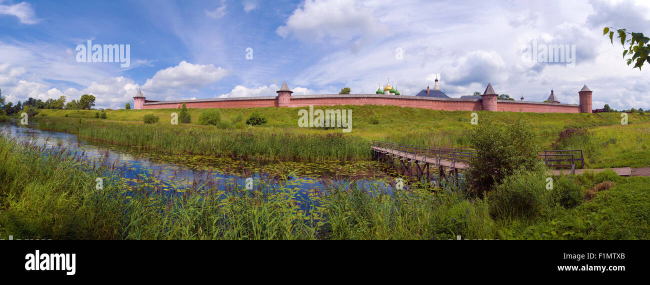 Wide Panorama Monastery of Saint Euthymius, Landmark of Suzdal, Russia ...