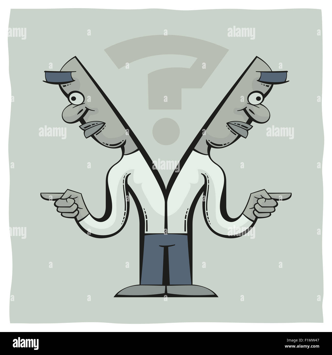 Cartoon figure businessman Cut Out Stock Images & Pictures - Alamy