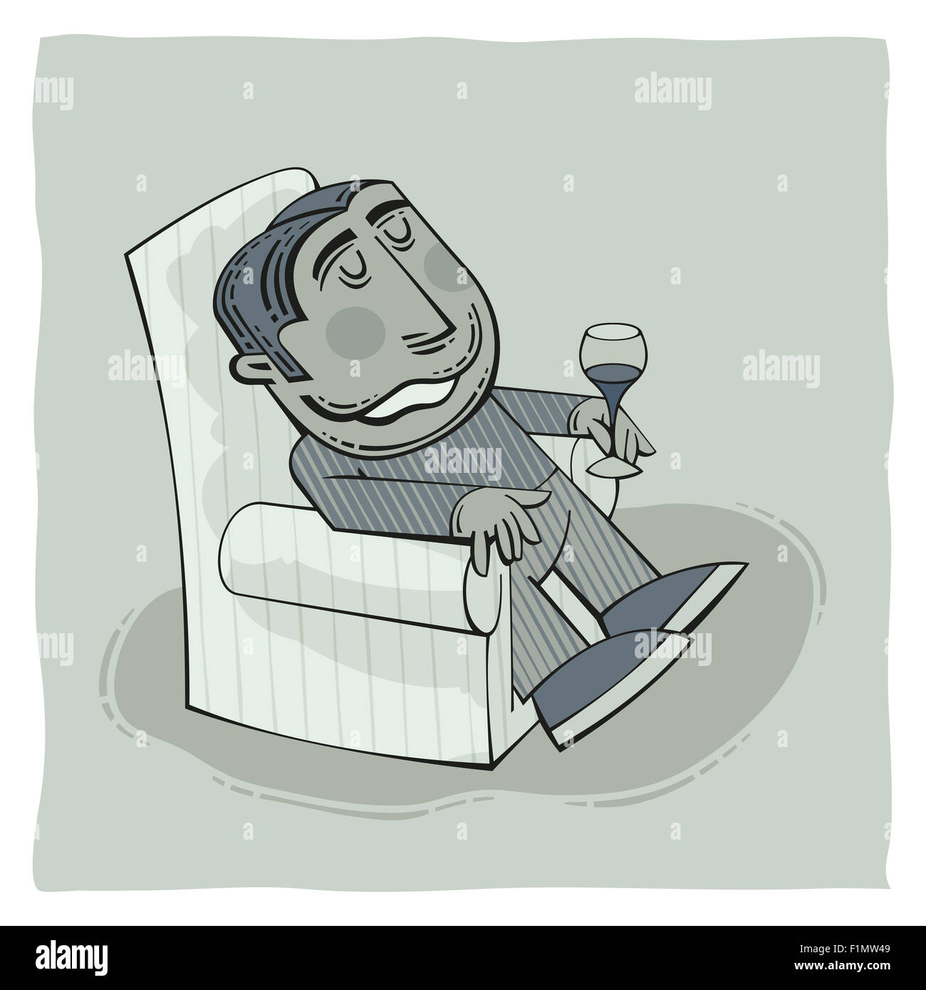 Old man chilling Cut Out Stock Images & Pictures - Alamy