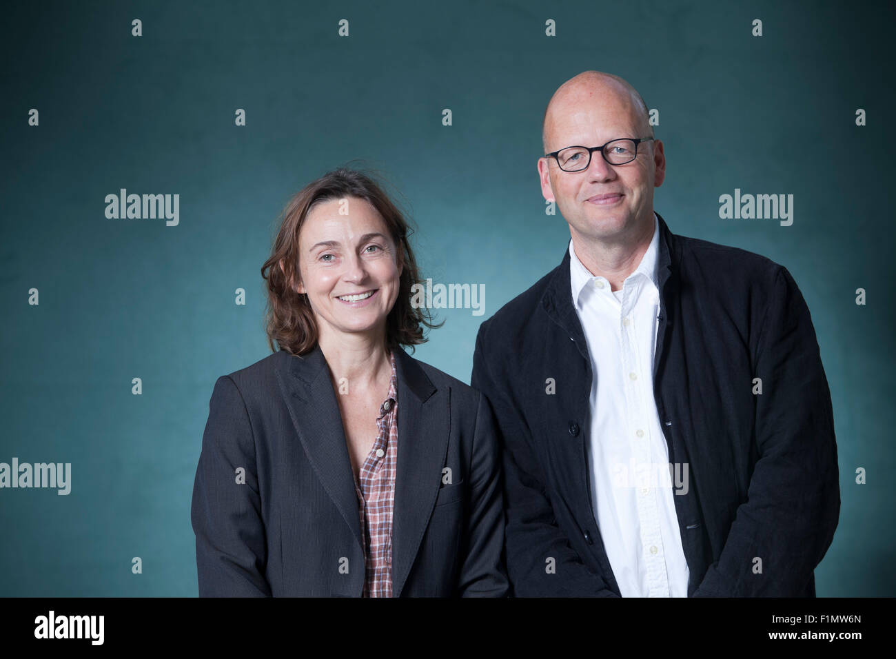 Sarah Winman, the British actress and author and Jan-Philipp Sendker ...