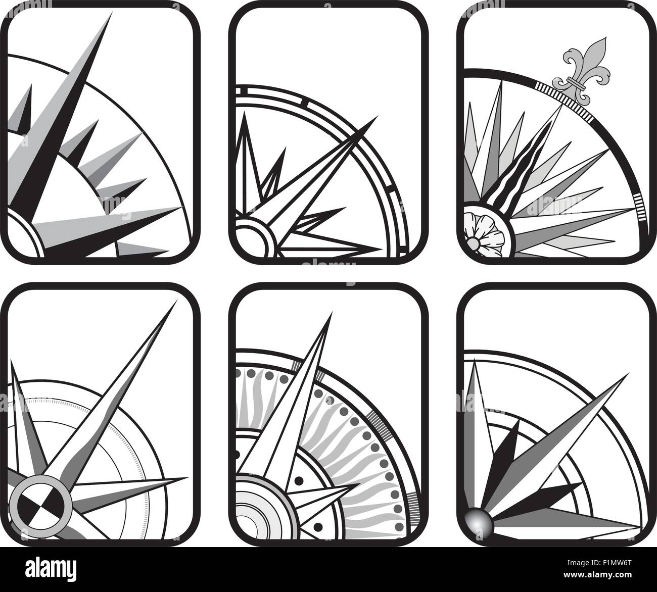 Compass Stock Vector Images - Alamy