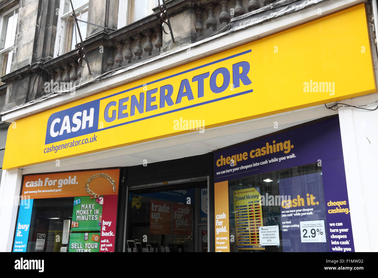Cash Generator shop-front in Inverness Stock Photo - Alamy