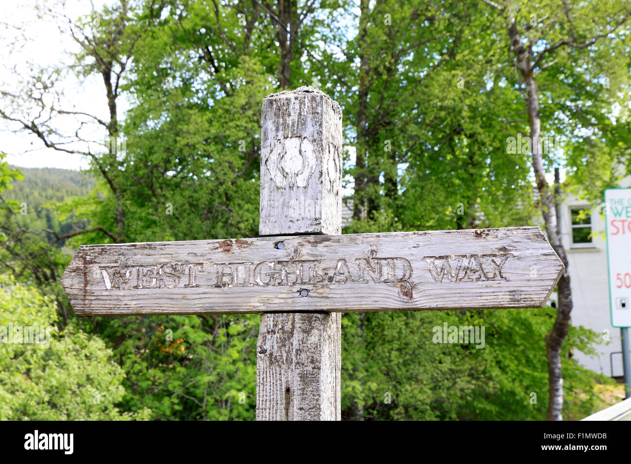 West highland way sign hi-res stock photography and images - Alamy