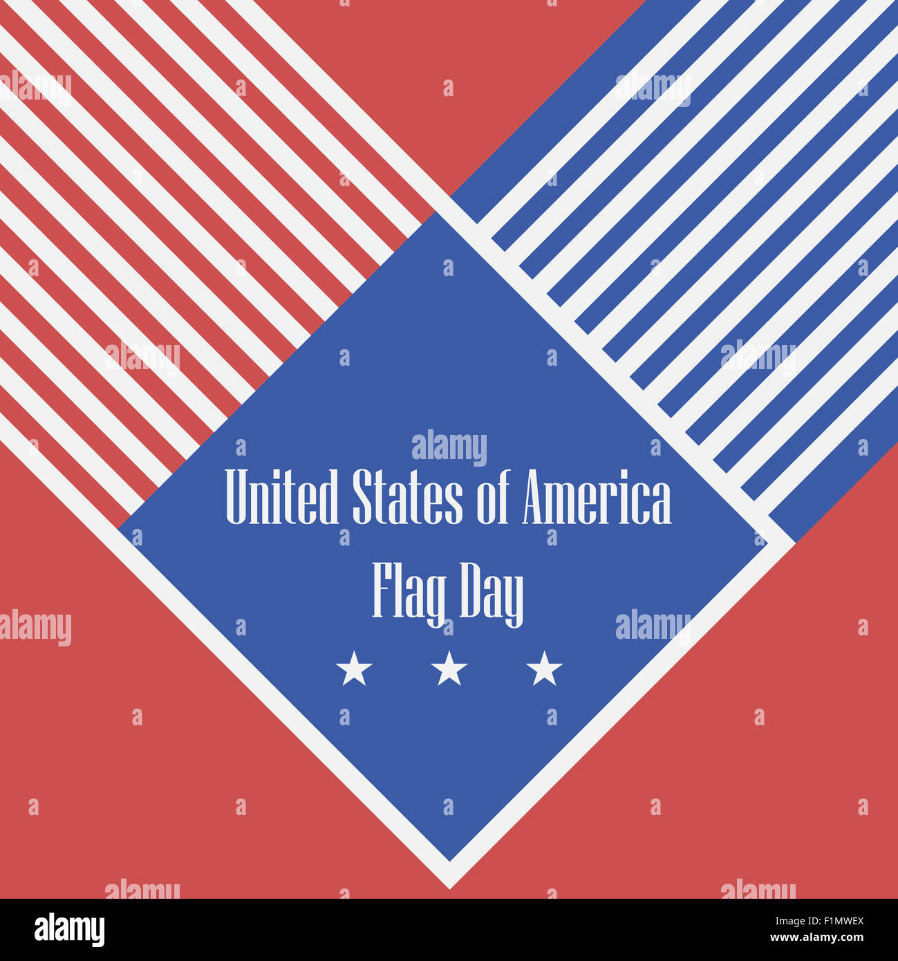 14th June United States of America Flag Day. Holiday card Stock Photo ...