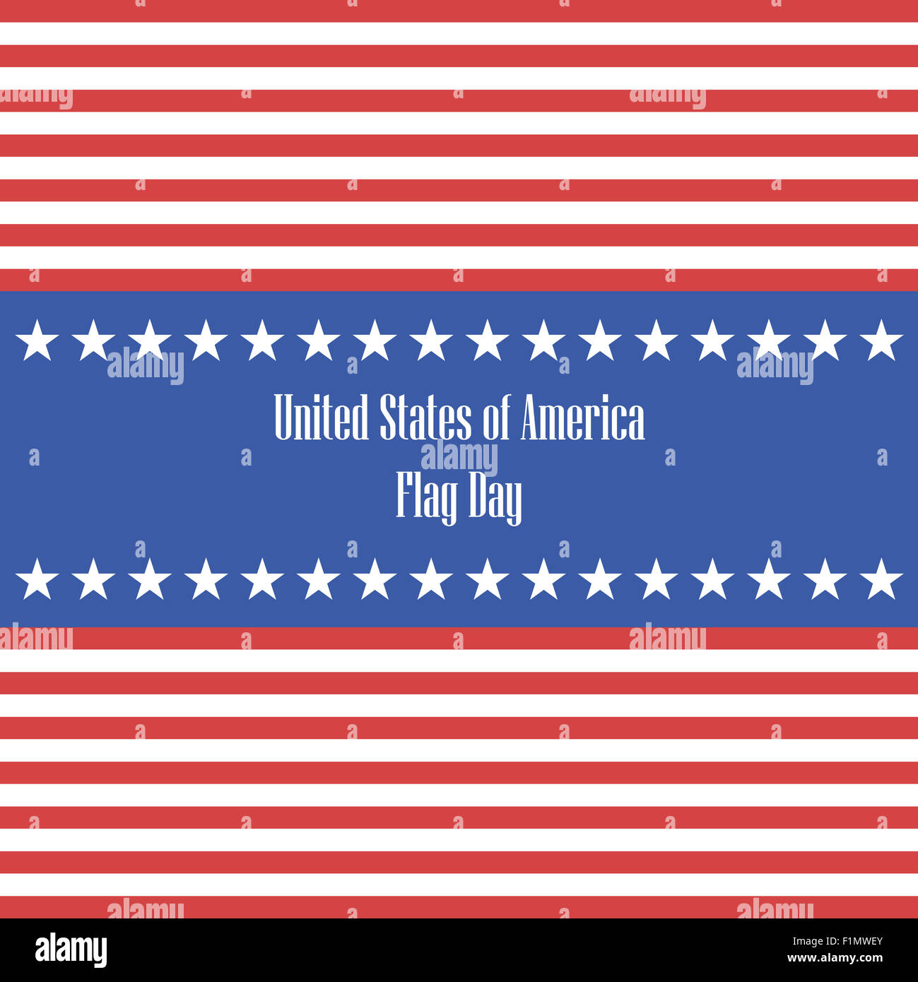 14th June United States of America Flag Day. Holiday card Stock Photo ...